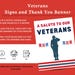 Veterans Thank You for Your Service Signs and Thank You Banner for ...