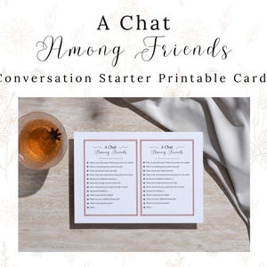 Conversation Cards Printable Conversation Starters, Icebreaker Game ...