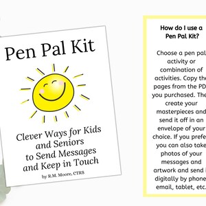 Pen Pal Kit Clever Ways for Kids and Seniors to Send Messages and Keep ...