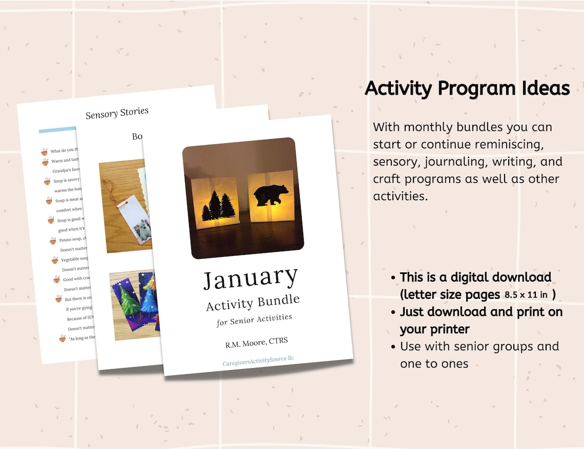 January Activities for Seniors, Dementia Activities, Memory Care ...