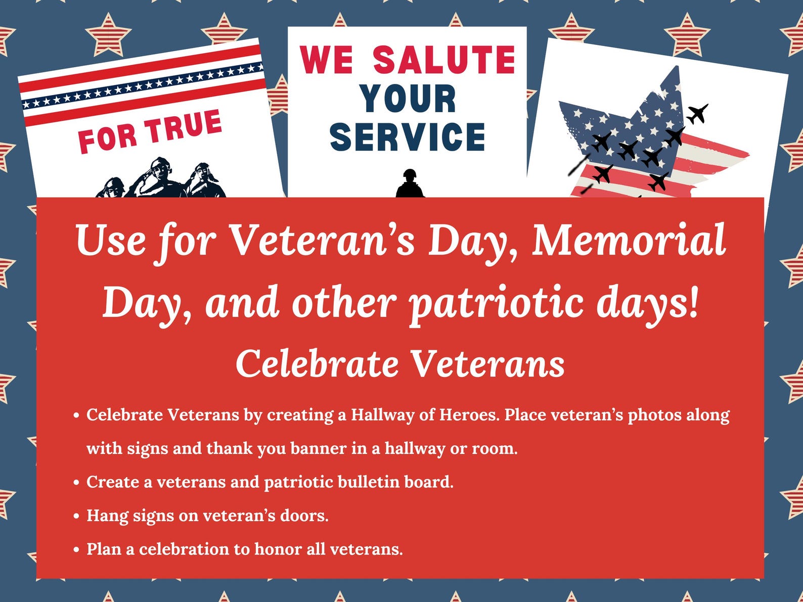 Veterans Thank You for Your Service Signs and Thank You Banner for ...