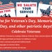 Veterans Thank You for Your Service Signs and Thank You Banner for ...
