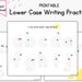 LOWER CASE Tracing Activity - Letter Tracing Printable - Writing ...