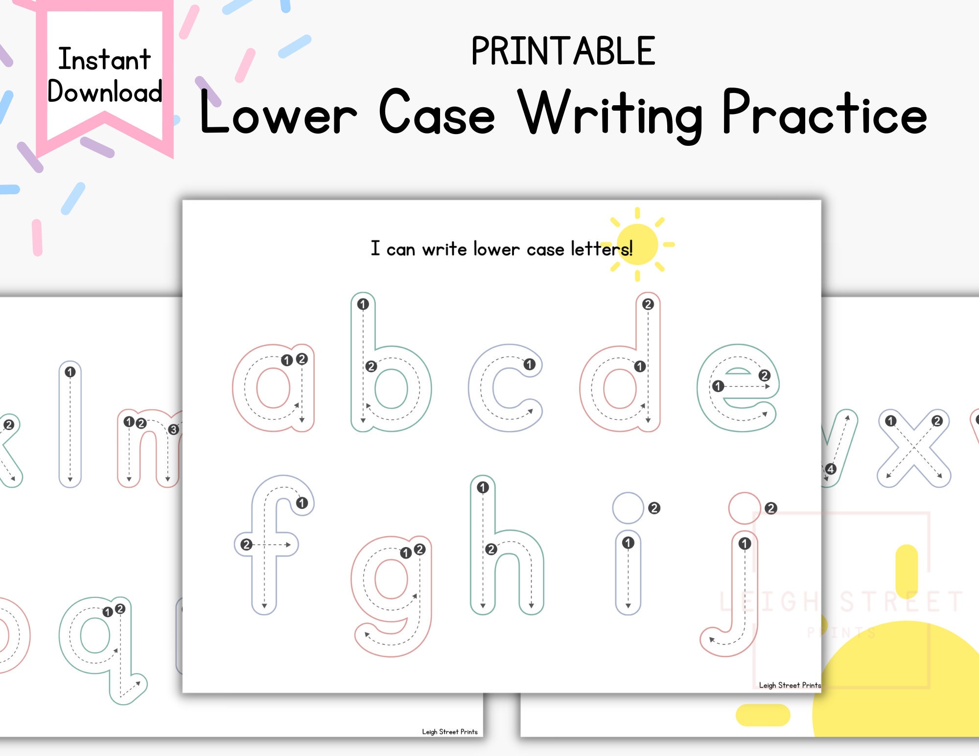 LOWER CASE Tracing Activity - Letter Tracing Printable - Writing ...