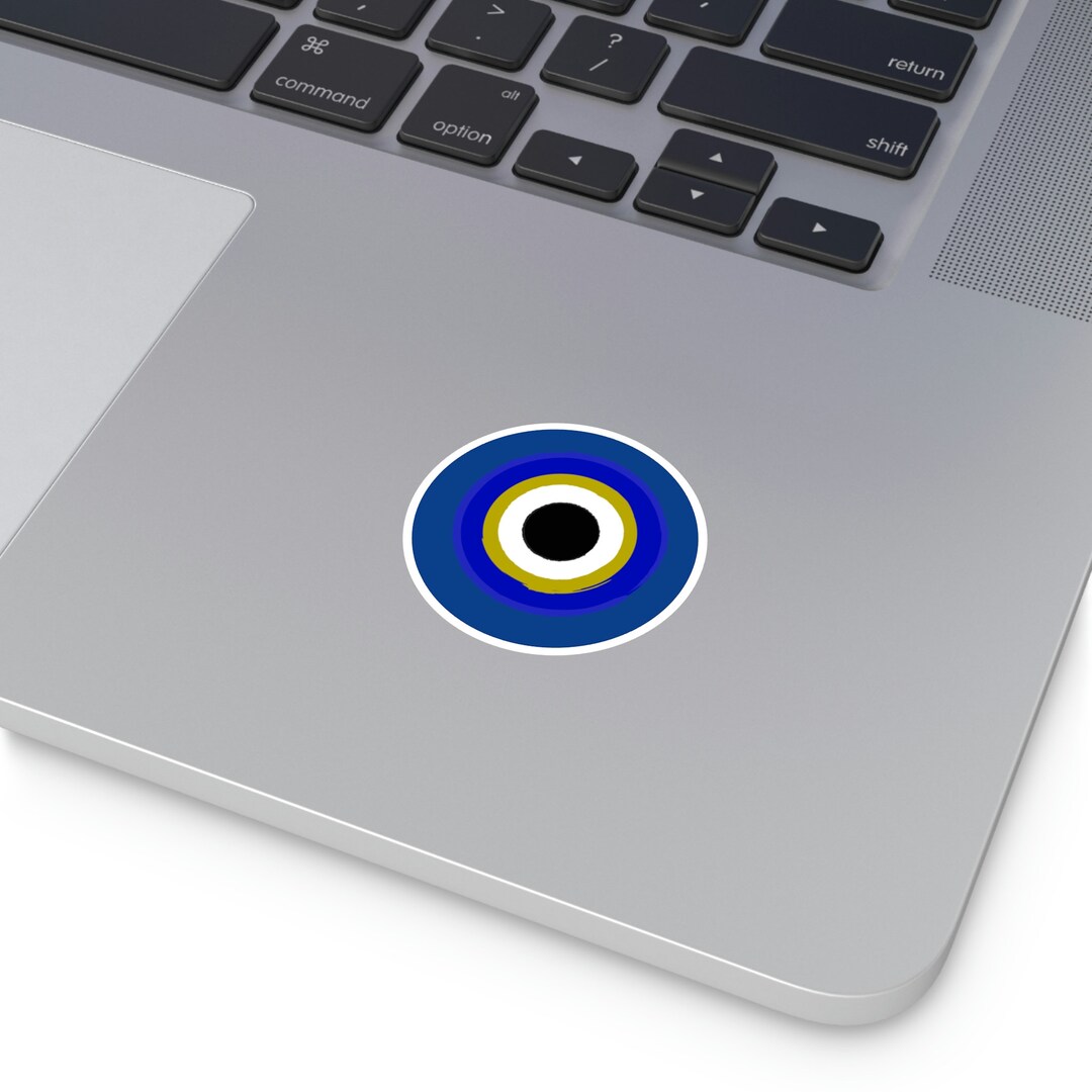 Evil Eye Sticker Protection Round Stickers Decals Conscious Funny ...