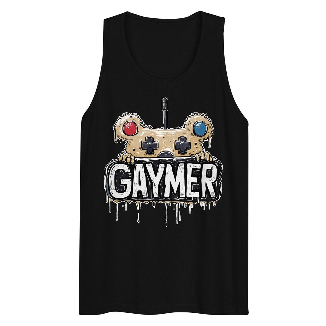 Gaymer Retro Joystick Controller Champion Gay Bear Tank Top - Etsy