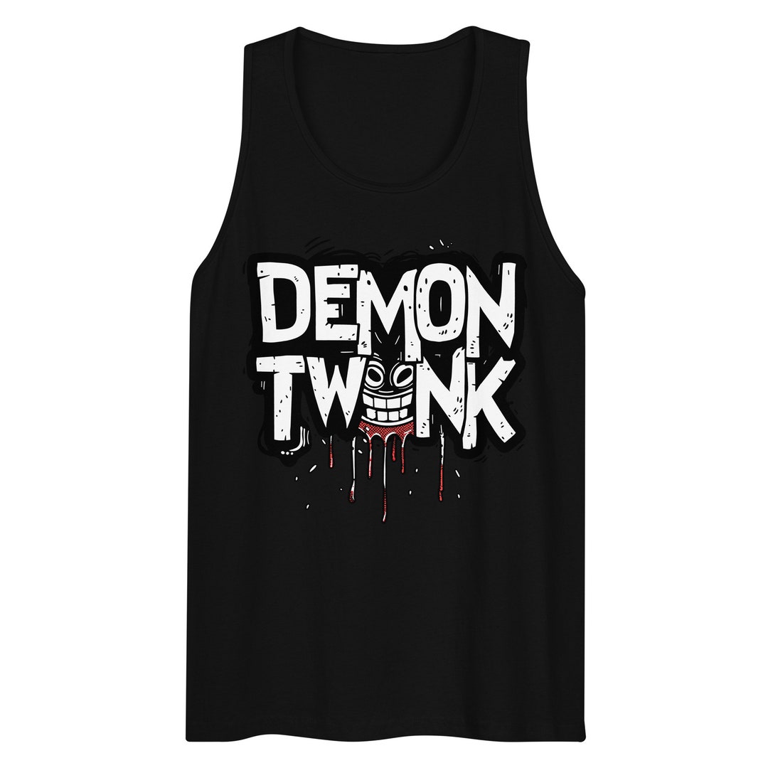Dripping Demon Twink Bold Gay Bear Tank Top - Etsy