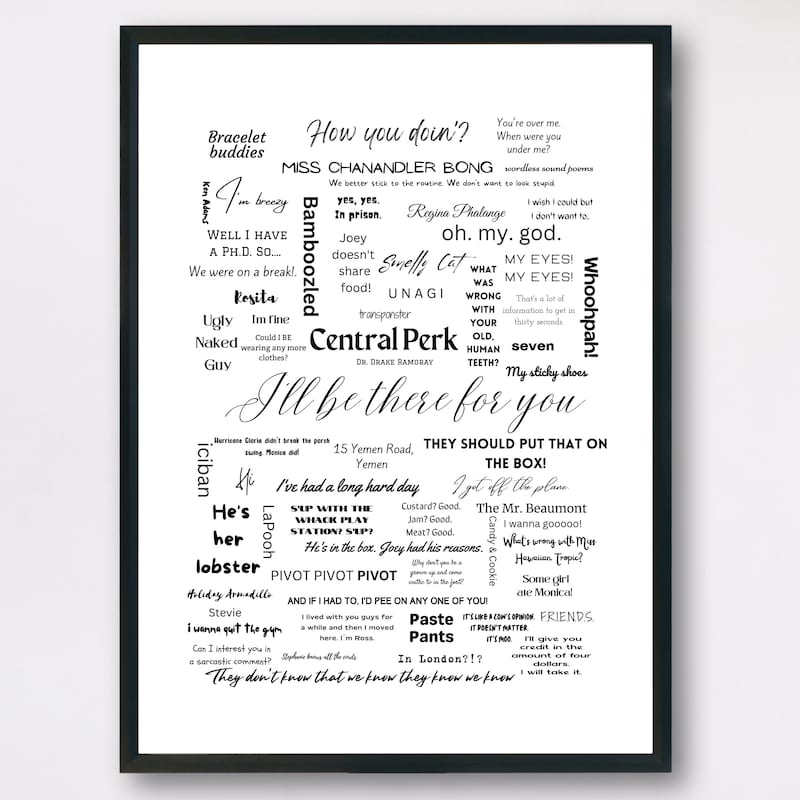 Friends Quotes Posters - Etsy