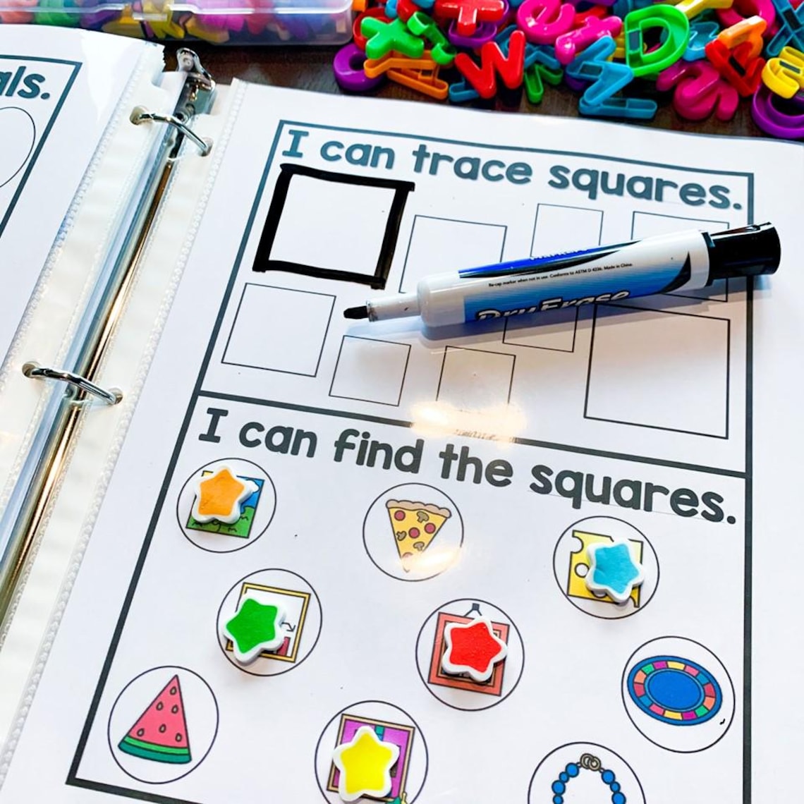 Printable Homeschool Preschool Binder for Math, Literacy and Fine Motor ...