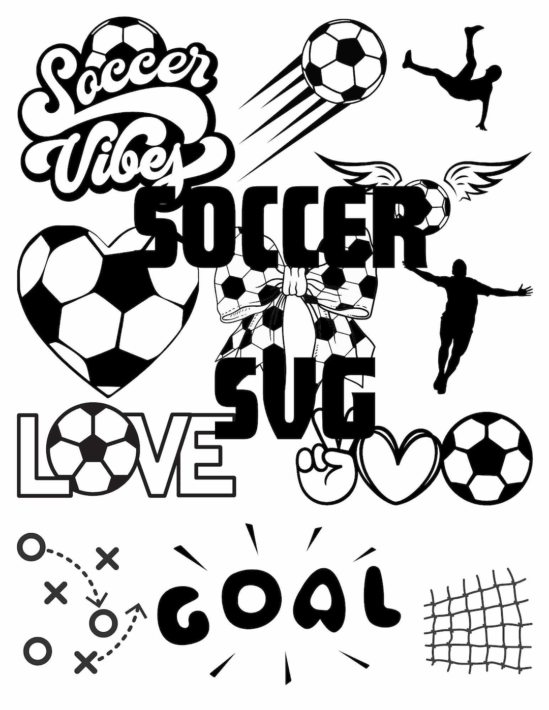 Soccer Svg, Soccer, Soccer Mom, Goal, Footy, Football, Cricut, Cut and ...