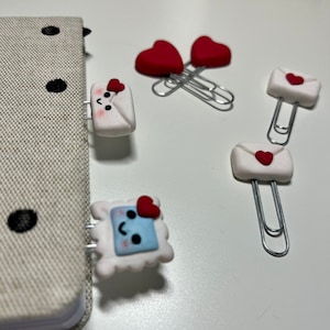 Paperclip, Handmade Love Clips, Bookmark, Office and School Supplies ...