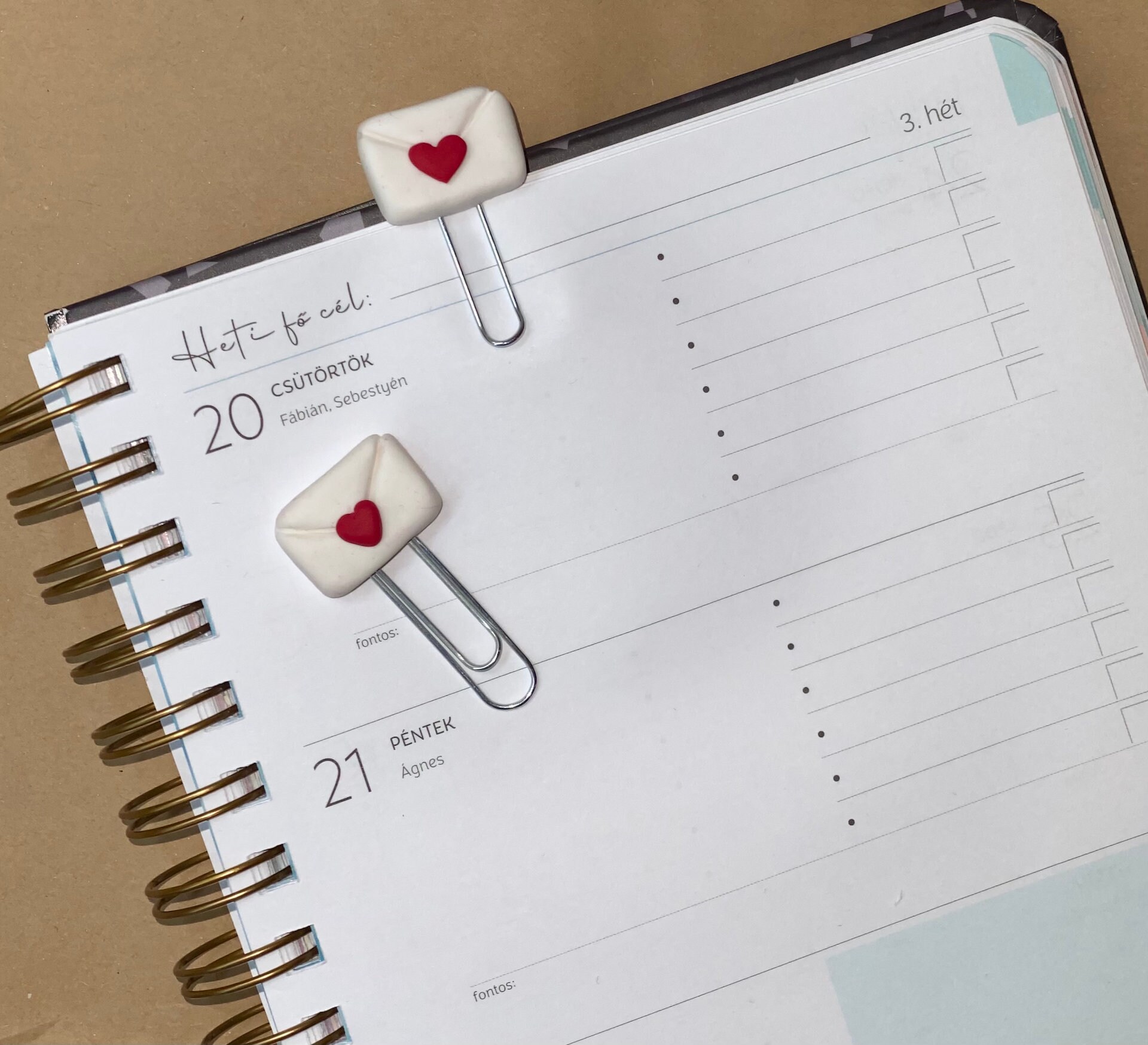 Paperclip, Handmade Love Clips, Bookmark, Office and School Supplies ...