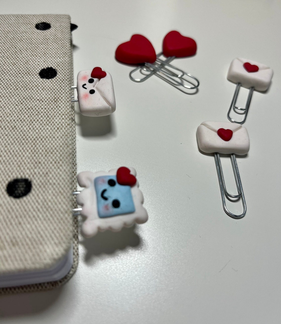 Paperclip, Handmade Love Clips, Bookmark, Office and School Supplies ...