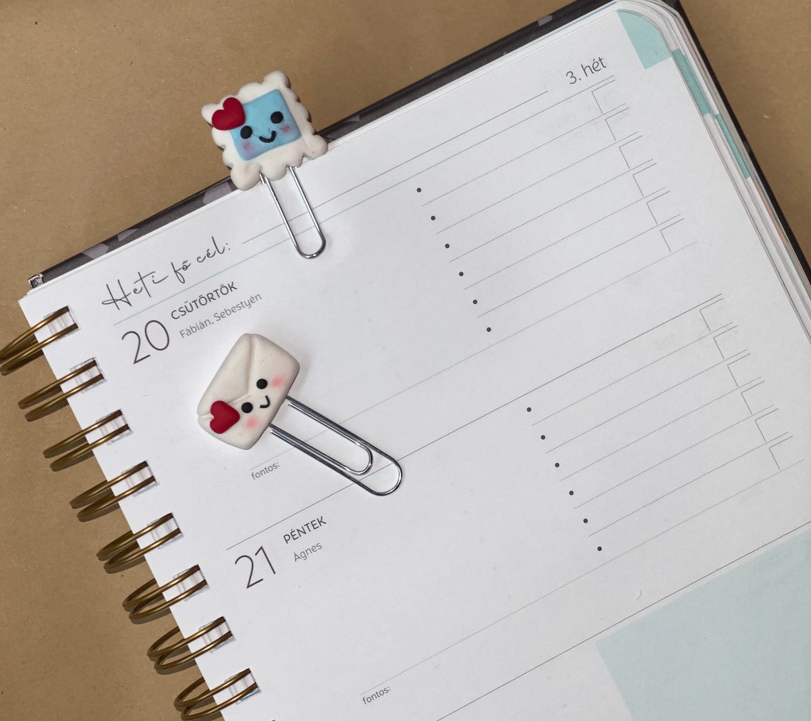 Paperclip, Handmade Love Clips, Bookmark, Office and School Supplies ...