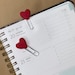 Paperclip Handmade Love Clips Bookmark Office and School - Etsy