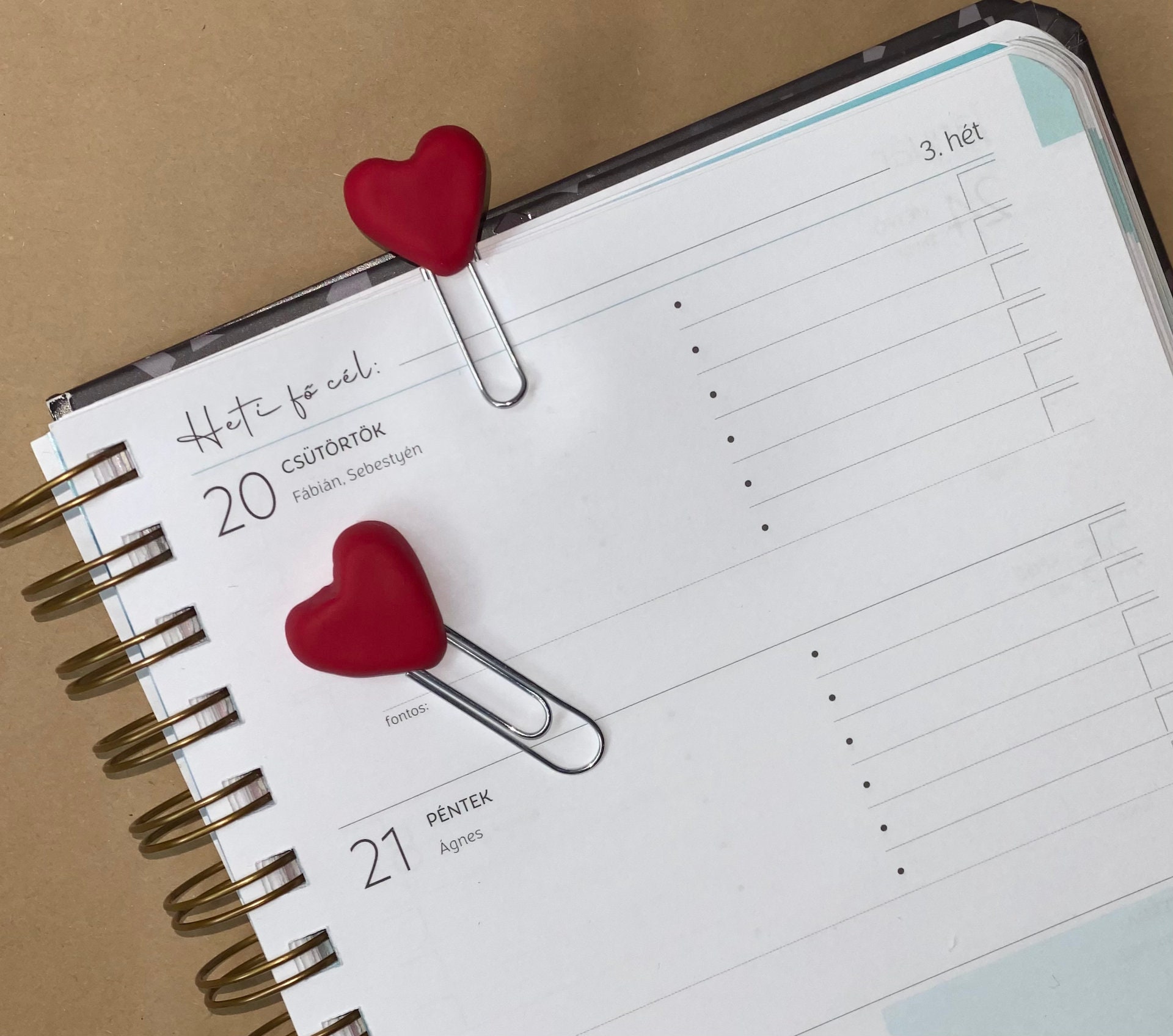 Paperclip, Handmade Love Clips, Bookmark, Office and School Supplies ...