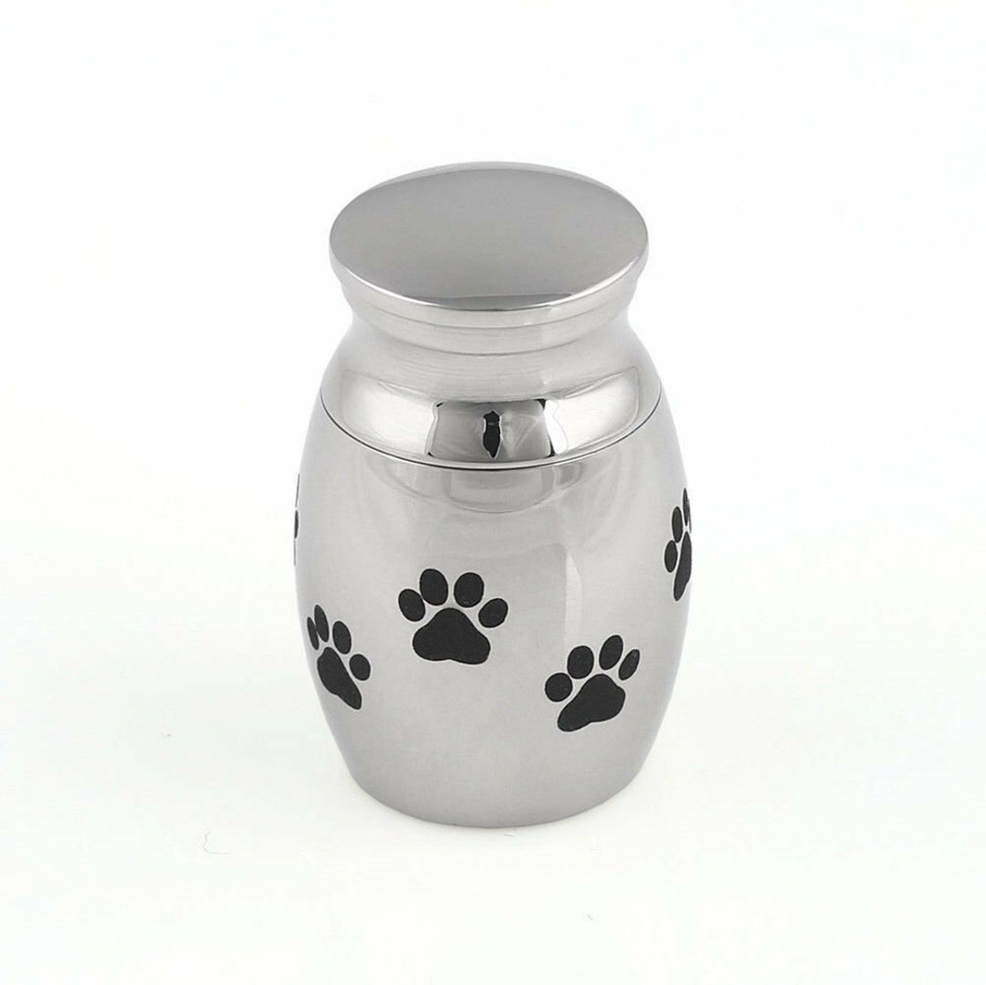 Small Pet Urn Dog Cat for Ashes Mini Keepsake Memorial SMALL PAW PRINTS ...