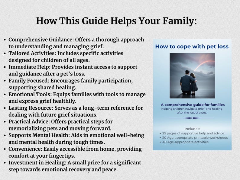 Pet Loss Guide for Children | Coping With Grief, Age-specific ...
