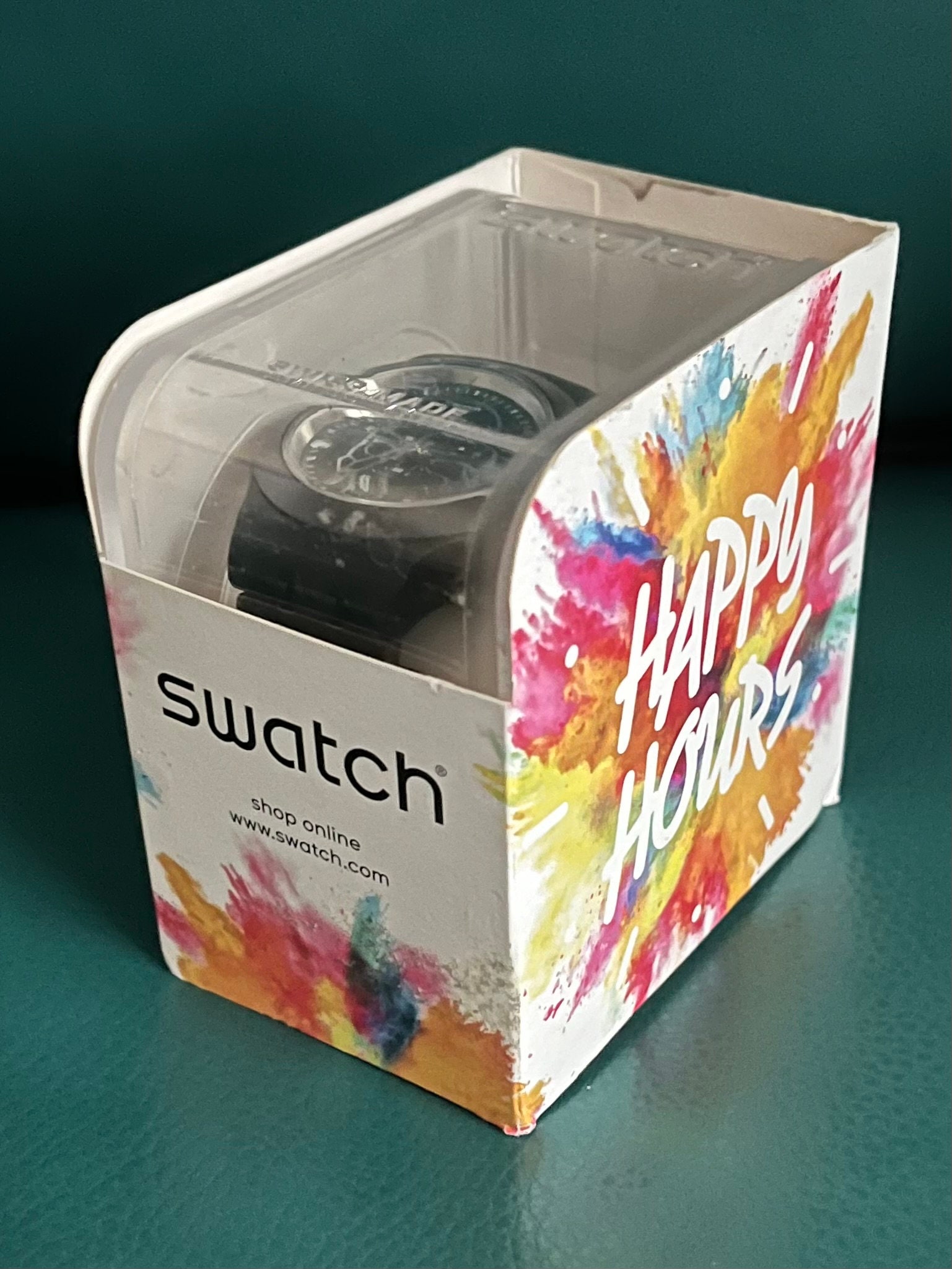 Swatch Full-blooded Black Skull Mens Watch (discontinued) - Etsy