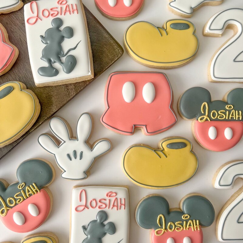 Mickey Mouse Cookies - Etsy