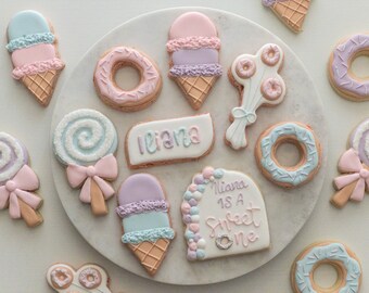 Sweet One Ice Cream First Birthday Cookies - Etsy