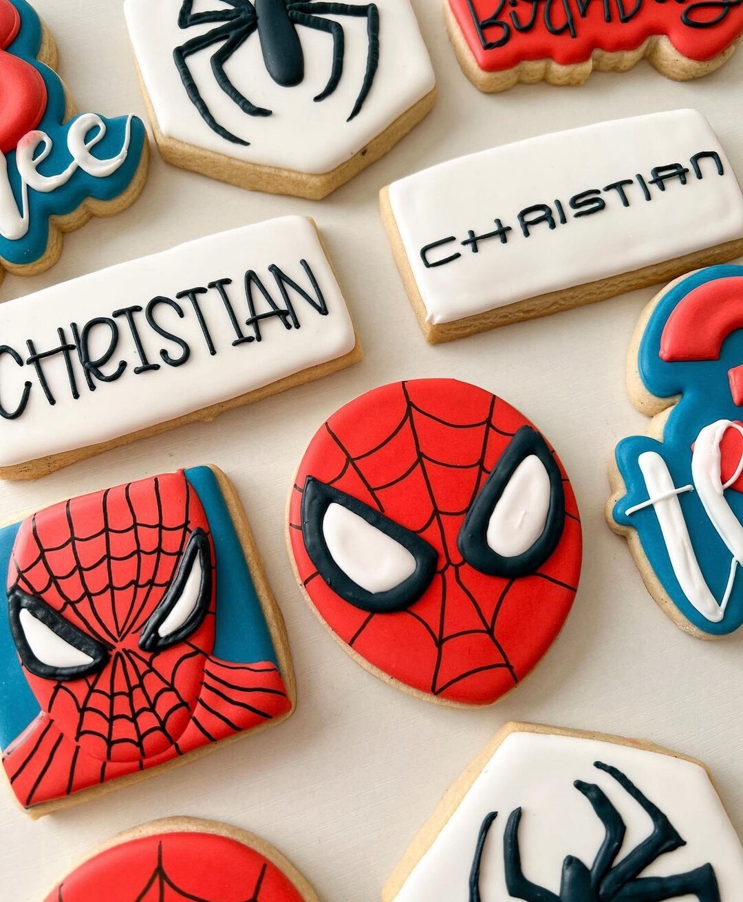 Spider-man Cookies - Etsy
