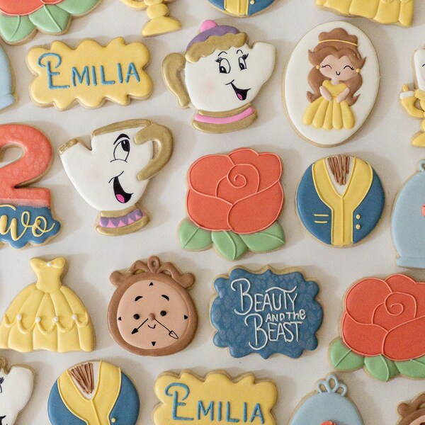 Beauty and the Beast Cookies - Etsy