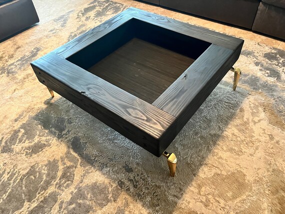 Solid Wood Coffee Table / Modern Coffee Table With Free - Etsy