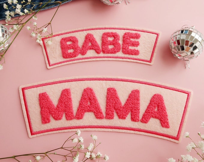 Mama and Babe Patch, Mama Patch, Mama and Mini Patch Set, Iron on Patch, Patches for Jacket - Etsy