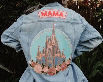 Disneyworld Castle Patch, Iron on Patch, Sew on Patch, Patches for ...