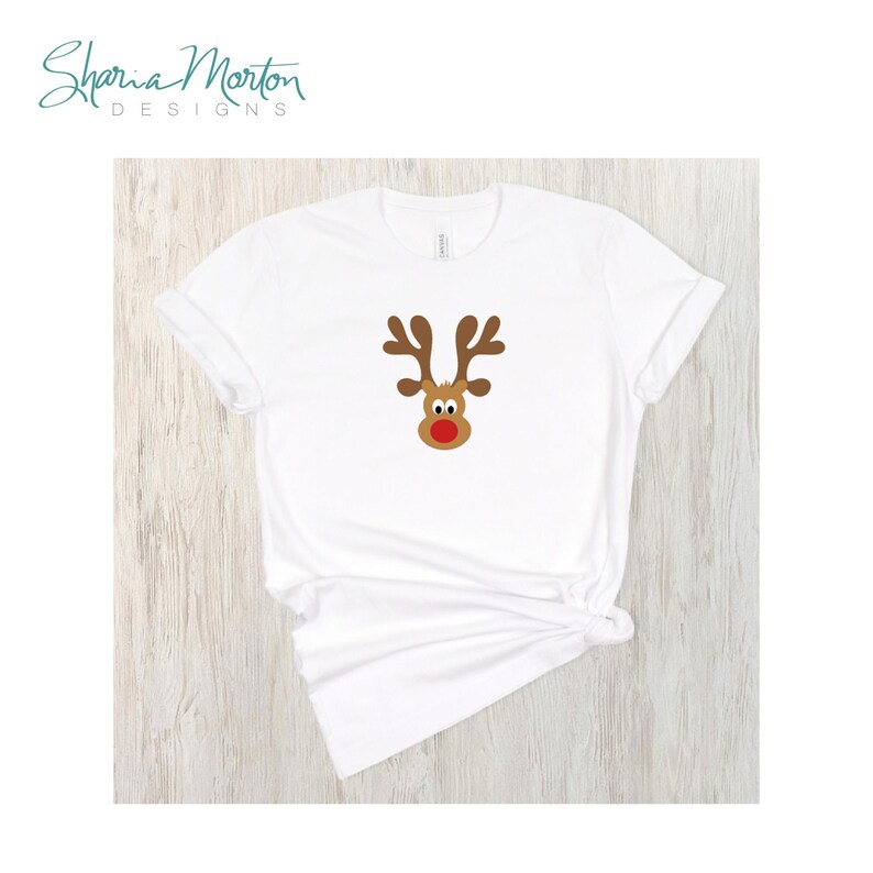 Goofy Reindeer SVG – Layered Christmas Vinyl Cut File – Funny Holiday ...