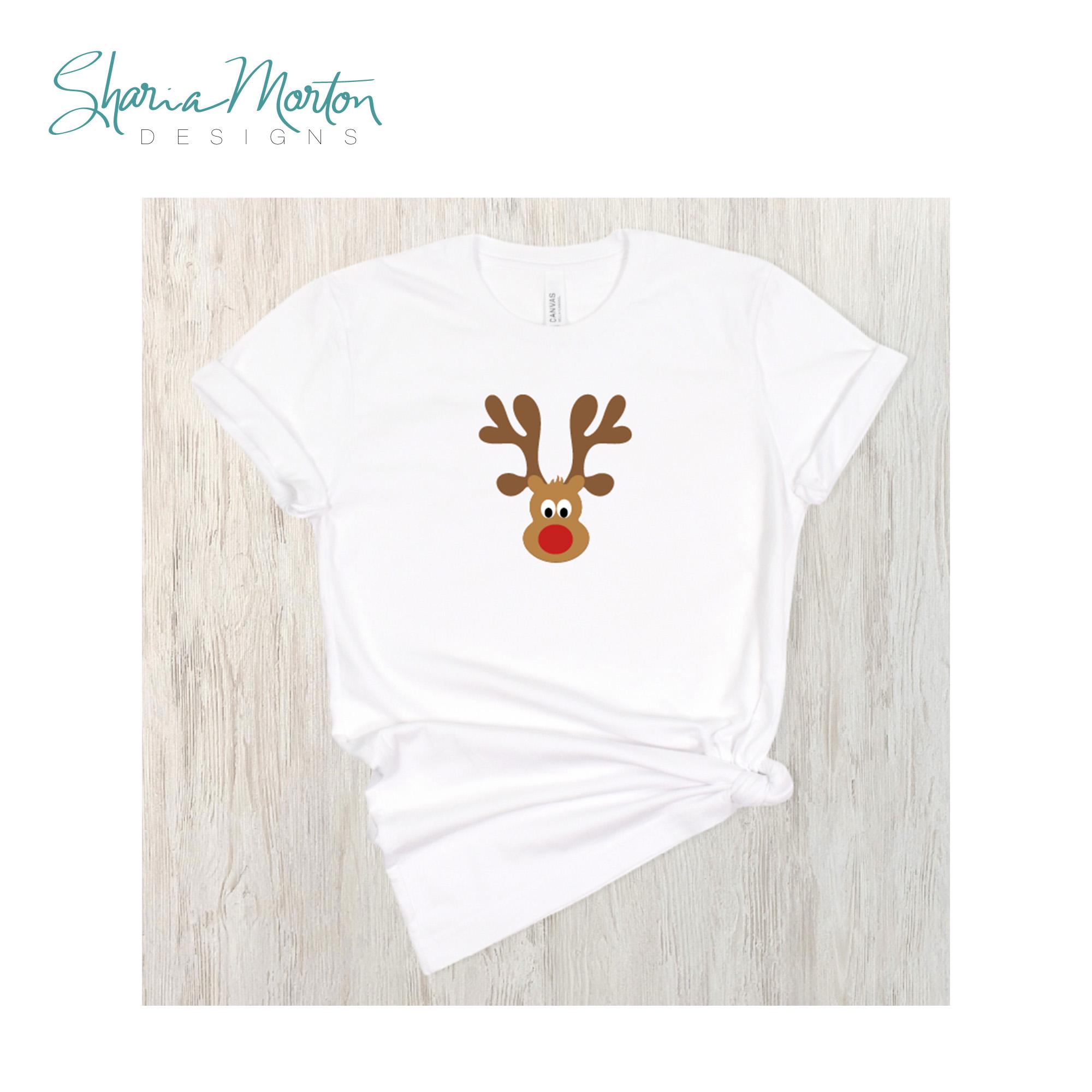 Goofy Reindeer SVG – Layered Christmas Vinyl Cut File – Funny Holiday ...