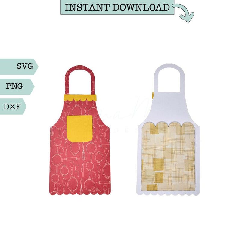 Apron Gift Card Holder SVG, Card, Gift Card Holder, Apron, Cricut ...
