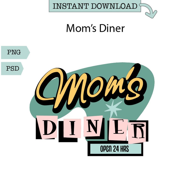 Diner Sign Svg - Etsy