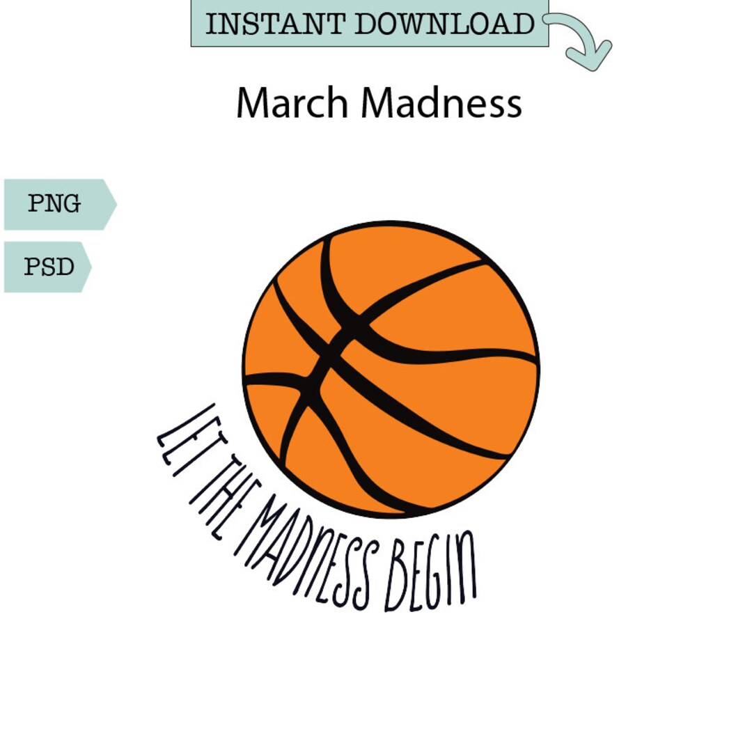 March Madness Svg/sublimation, Sports, Word Art, Cricut, Silhouette ...