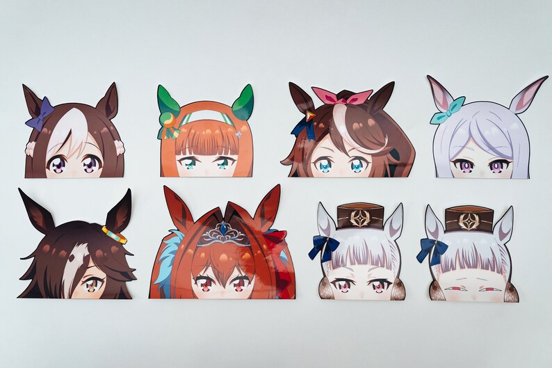 Uma Musume Pretty Derby Team Spica Peeker Vinyl Stickers - Etsy