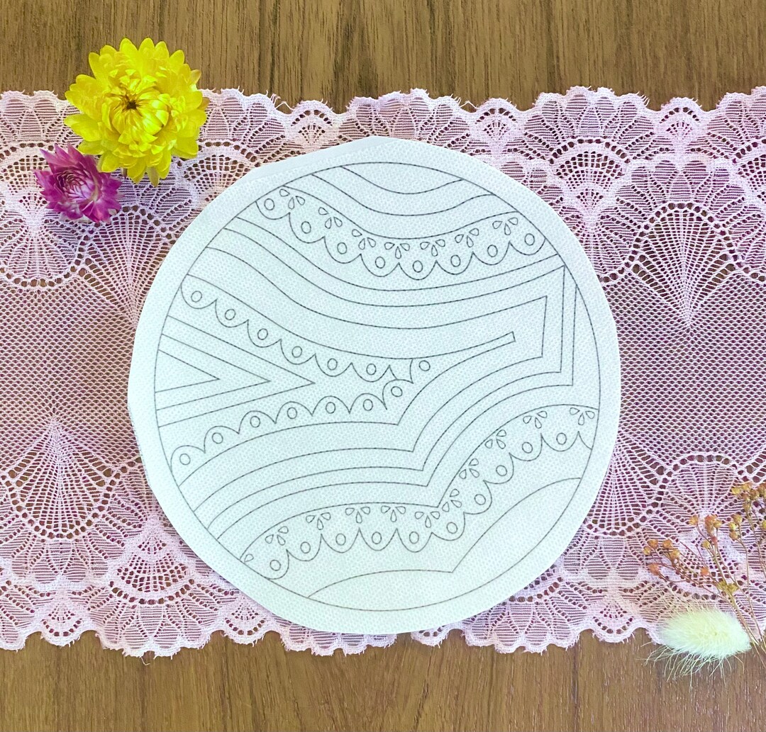 Gemstone Stick and Stitch Embroidery Transfer - Etsy