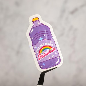 Fabulosa Mama Holographic Sticker, Water Resistant, Spanish Mom Sticker ...