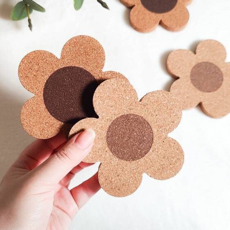 Daisy Coasters - Etsy