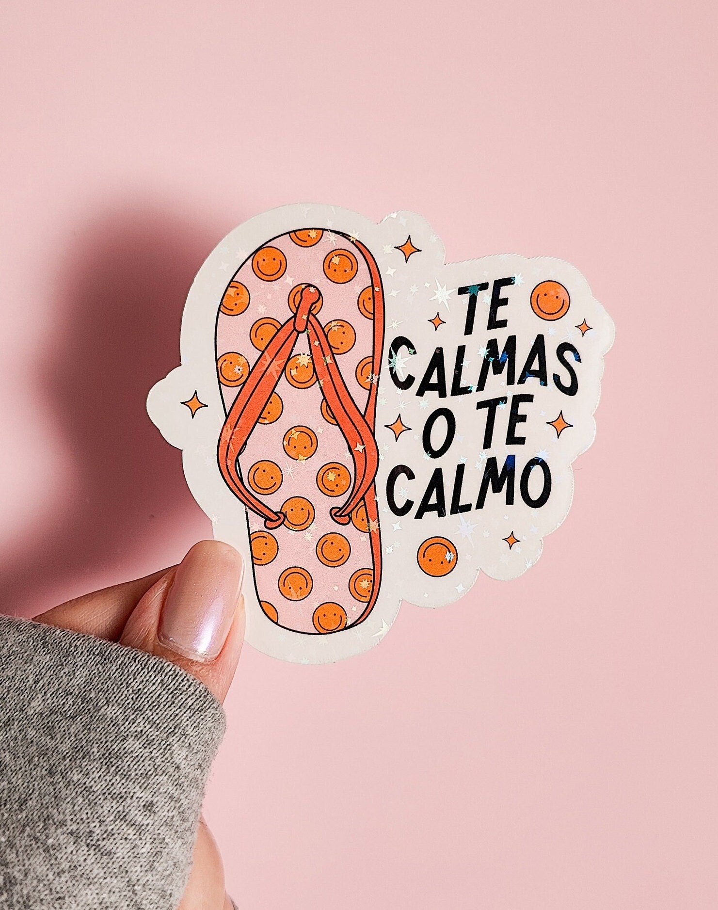 Chancla Holographic Sticker: Hispanic Mom Phrase, Latino Humor - Etsy