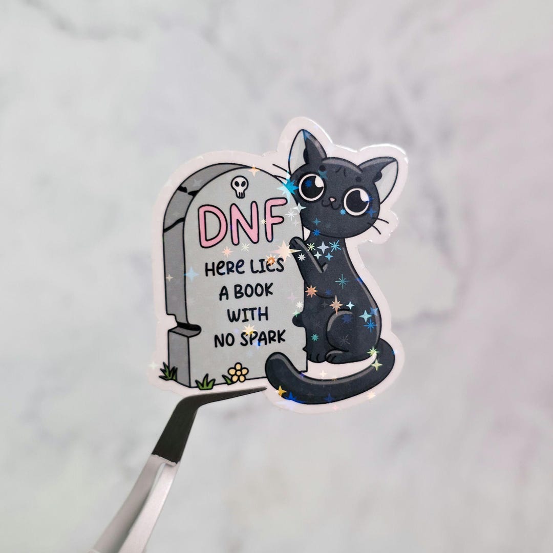 DNF Tombstone Holographic Sticker, Water Resistant, Did Not Finish ...