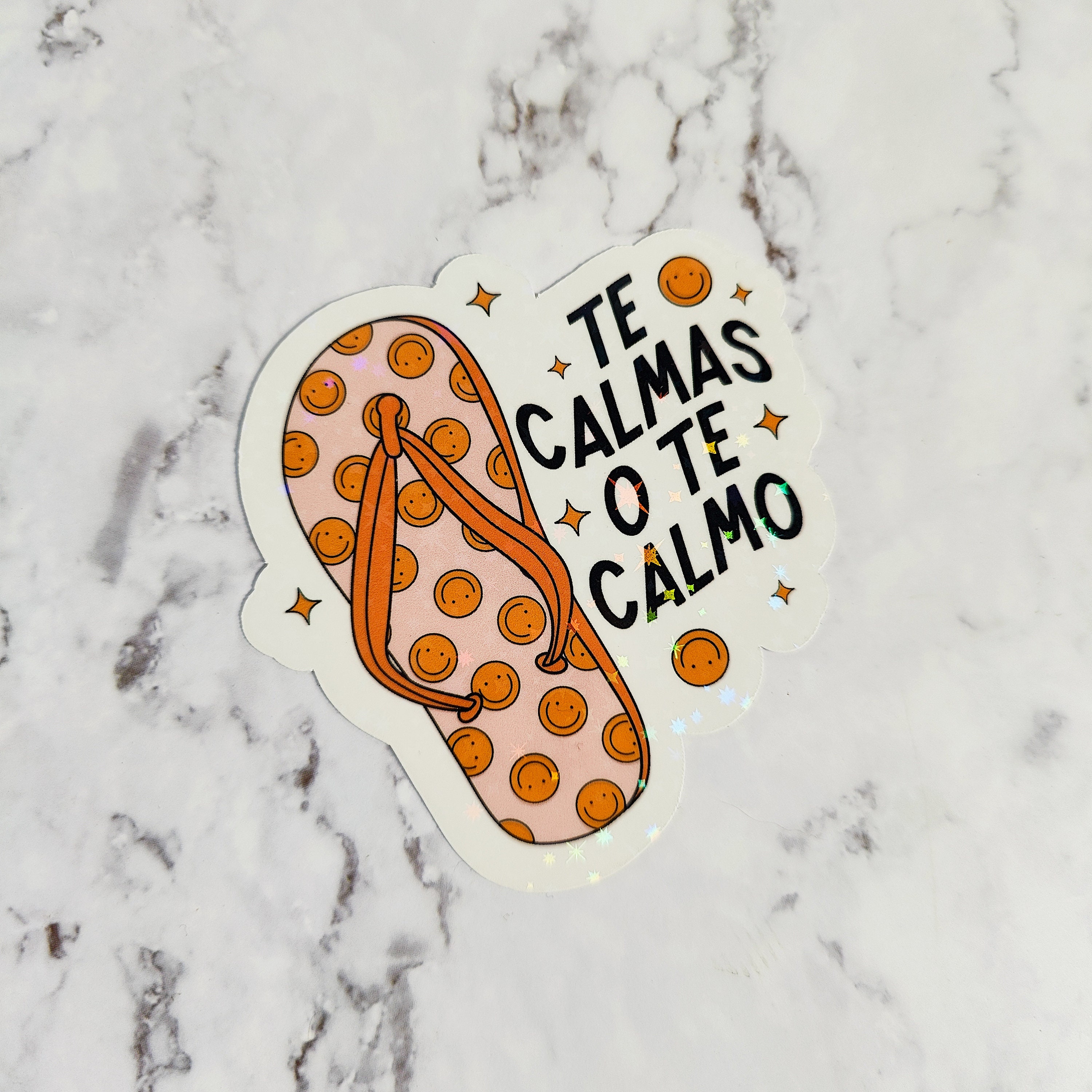 Chancla Holographic Sticker: Hispanic Mom Phrase, Latino Humor - Etsy