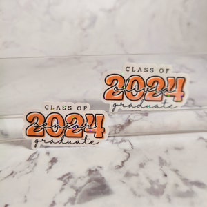Custom Class of 2024 Graduate Holographic Sticker, Water Resistant ...