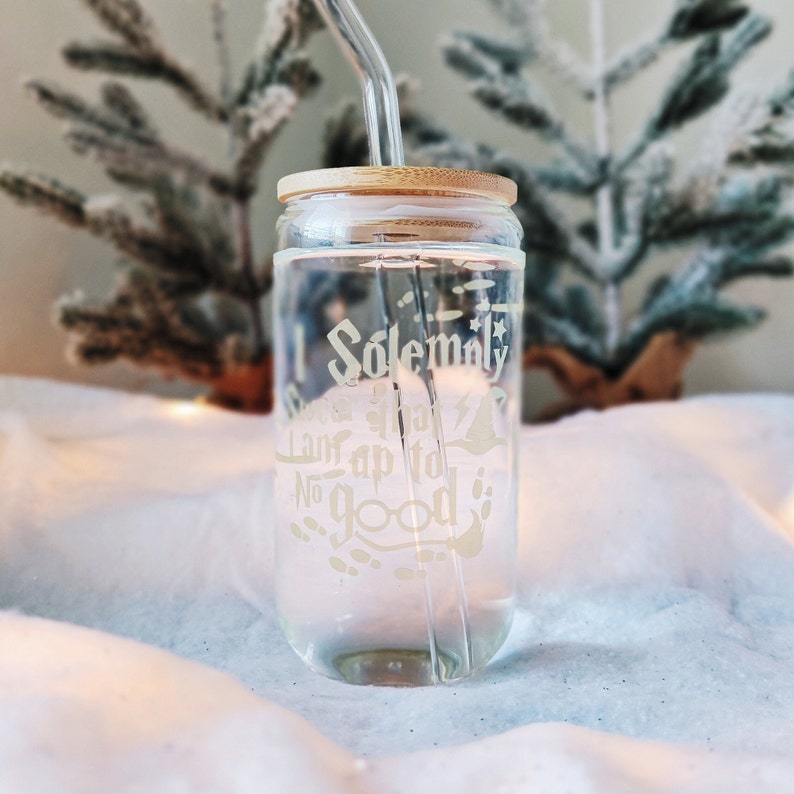 Cold Color Changing Glass Cup: Witch & Wizard Spell, Iced Coffee - Etsy