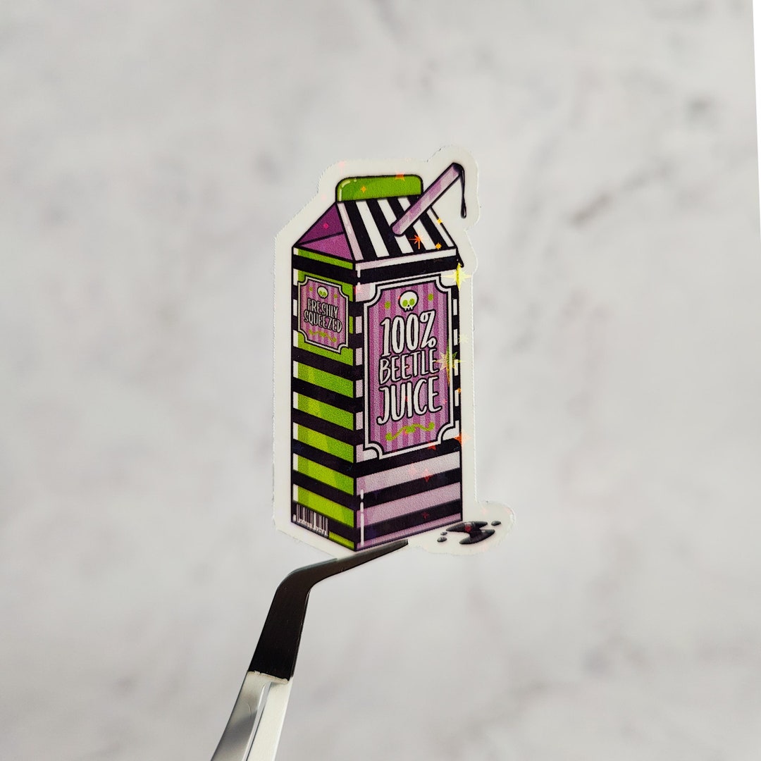 100% Strange and Unusual Juicebox Holographic Sticker, Water Resistant Decal, Halloween Movie ...