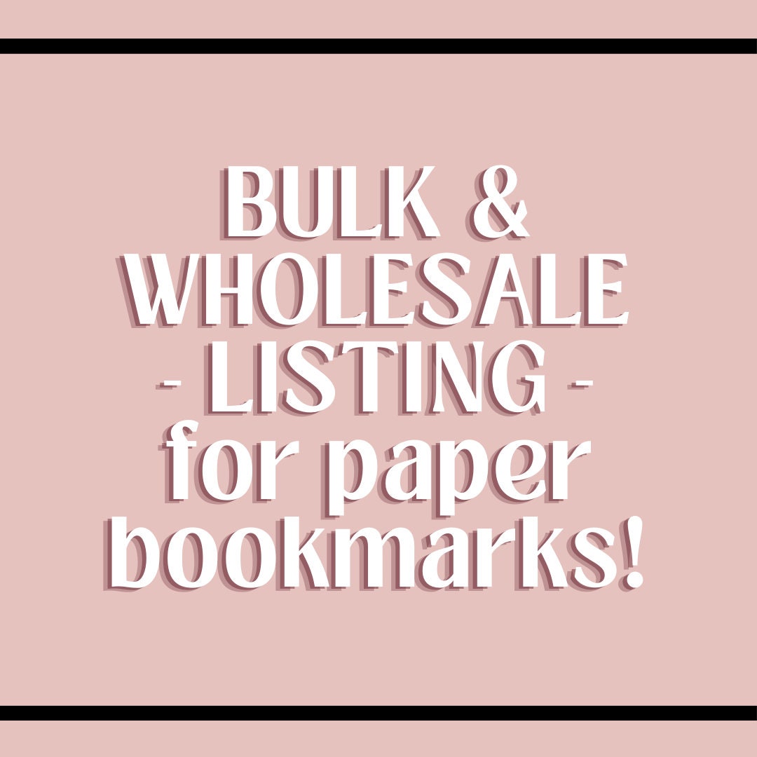 Bulk and Wholesale Paper Bookmarks, Custom Bookmarks in Bulk, Make Your ...