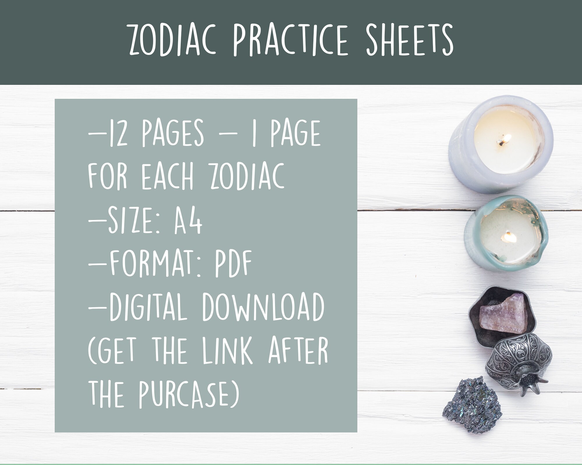 Zodiac Sign Symbols Practice Sheet, Hand Lettering, Drawing Practice ...