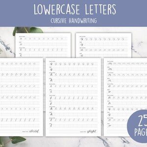 Printable Cursive Handwriting Worksheet, Hand Lettering, Handwriting ...