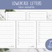 Printable Cursive Handwriting Worksheet, Hand Lettering, Handwriting ...