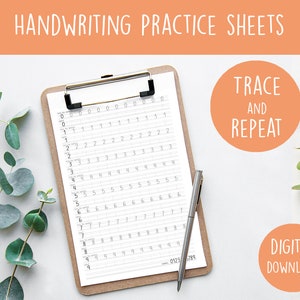 Printable Handwriting Worksheet, Hand Lettering, Handwriting Practice ...